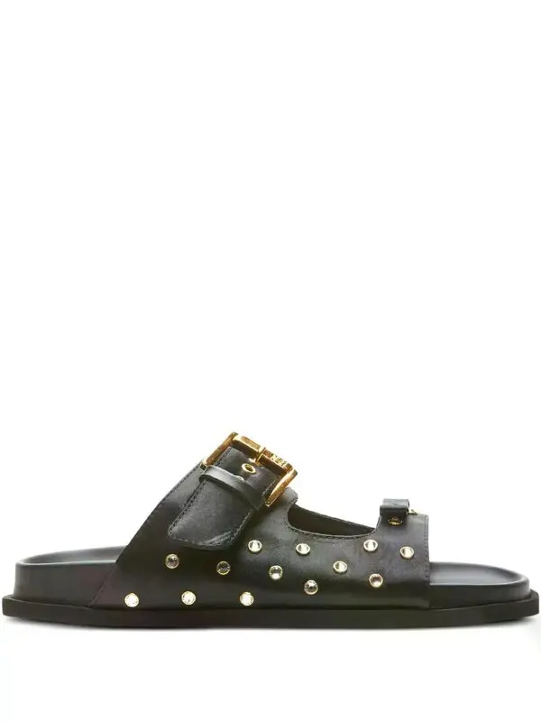 N°21 Stud-embellished Sandals - Black