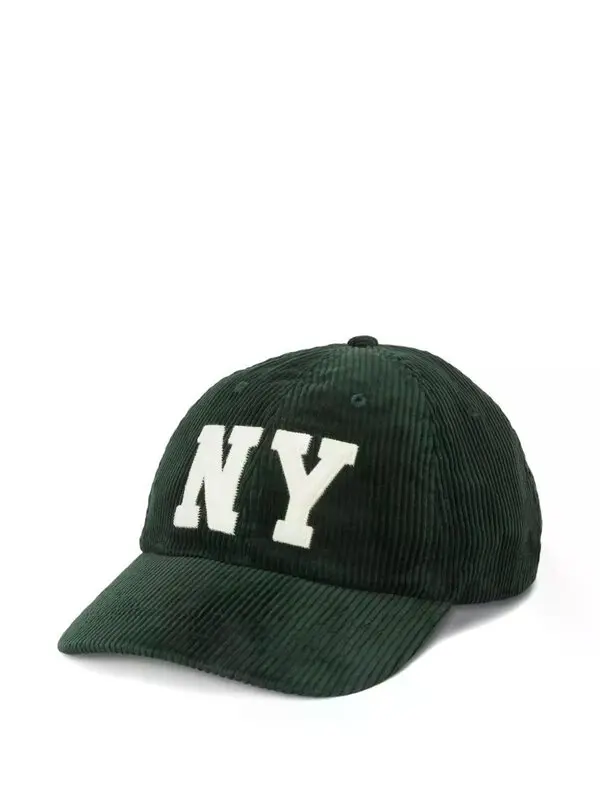 Polo Ralph Lauren Ny-appliqué Corduroy Cap - Green