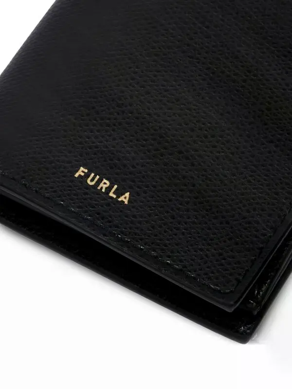 Furla Laura Leather Strap Cardholder - Black