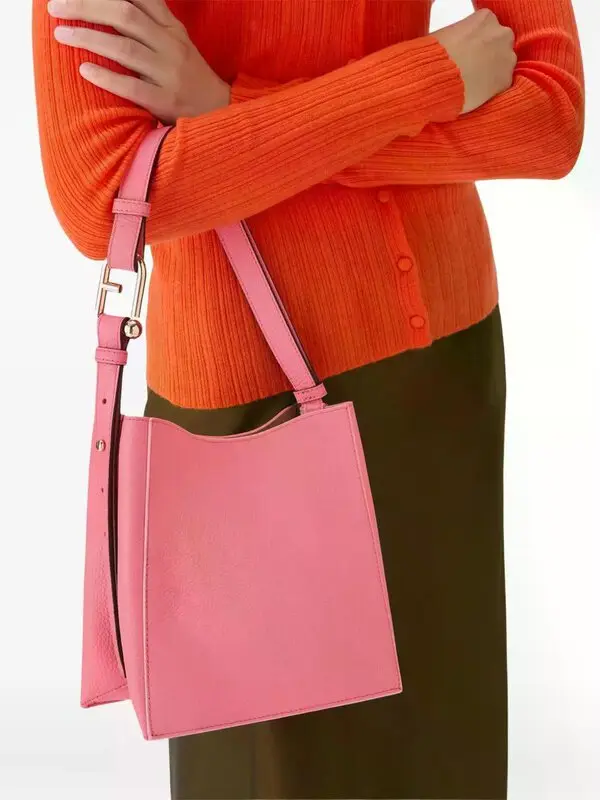 Furla Mini Nuvola Leather Bucket Bag