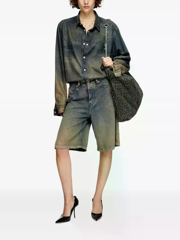DIESEL® Quilted Shoulder Bag With Chain Embellishment