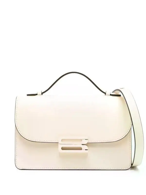 Victoria Beckham Mini Dorian Leather Shoulder Bag - White