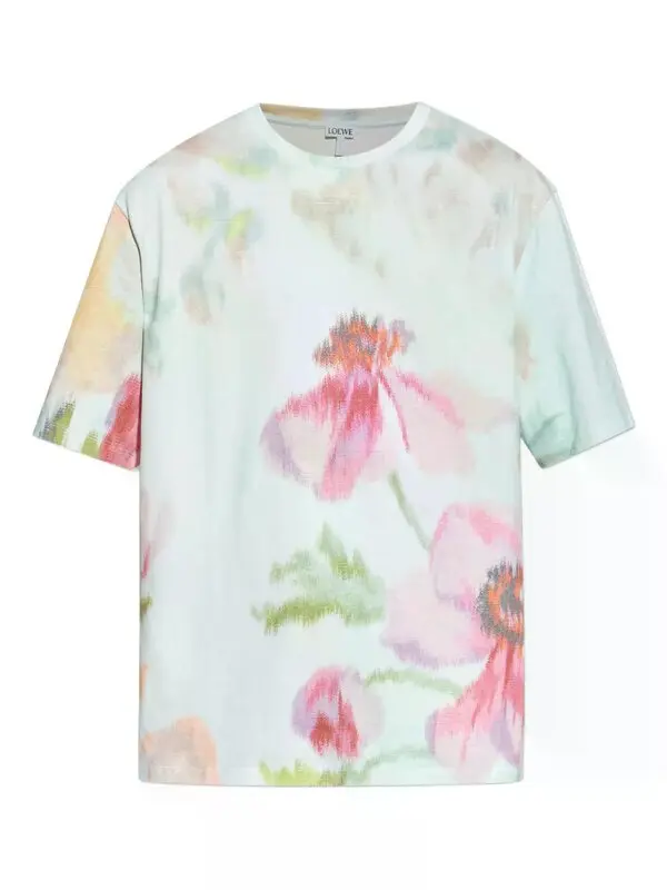 Loewe Floral-print Cotton T-shirt