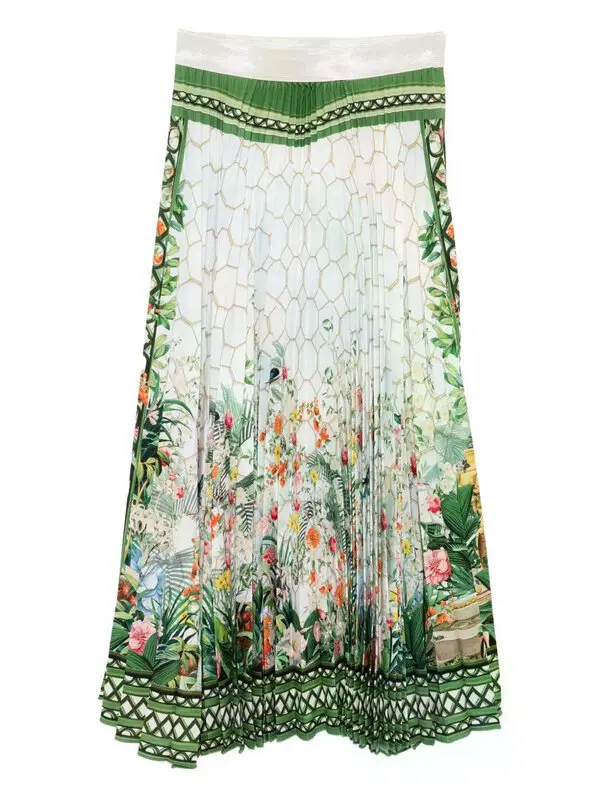 MARY KATRANTZOU Pleated Uni Skirt - Blue
