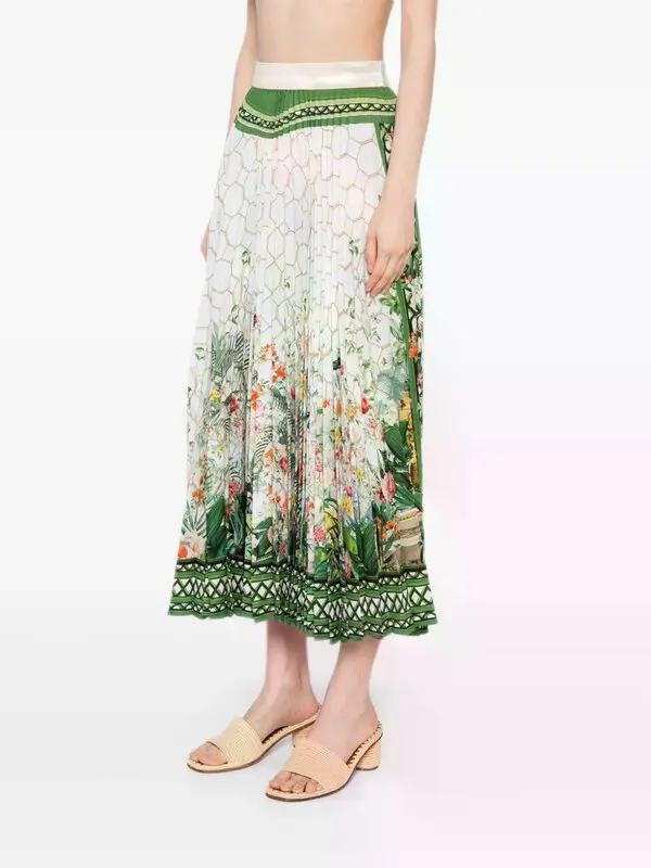 MARY KATRANTZOU Pleated Uni Skirt - Blue