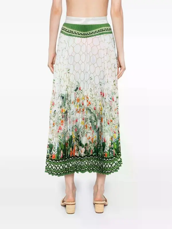 MARY KATRANTZOU Pleated Uni Skirt - Blue