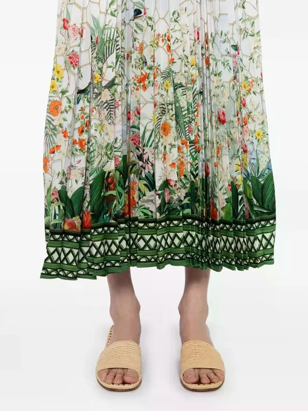 MARY KATRANTZOU Pleated Uni Skirt - Blue