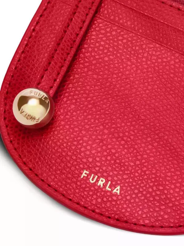 Furla Small Laura Curved Cardholder - Red