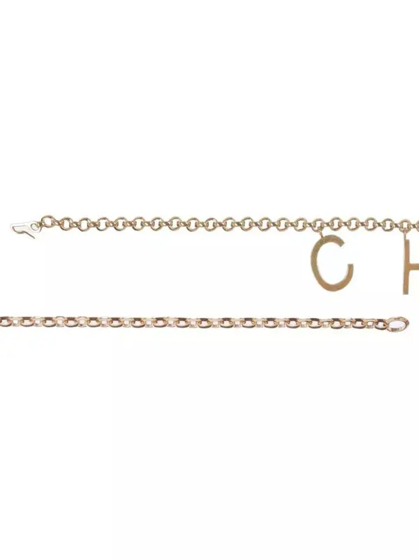 Chloé Lettered Chain Belt - Gold