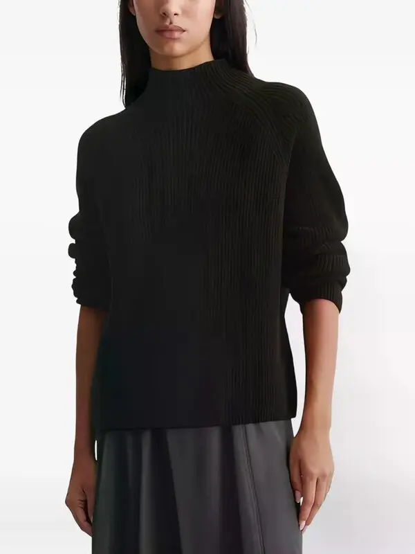 Marc O'polo Ribbed High-neck Jumper - Black