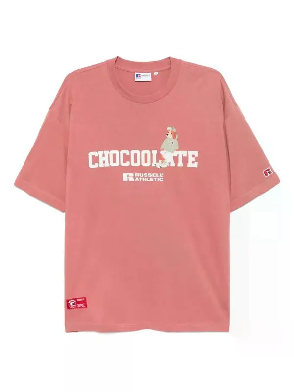 CHOCOOLATE X Russell Athletic Logo-print T-shirt - Red