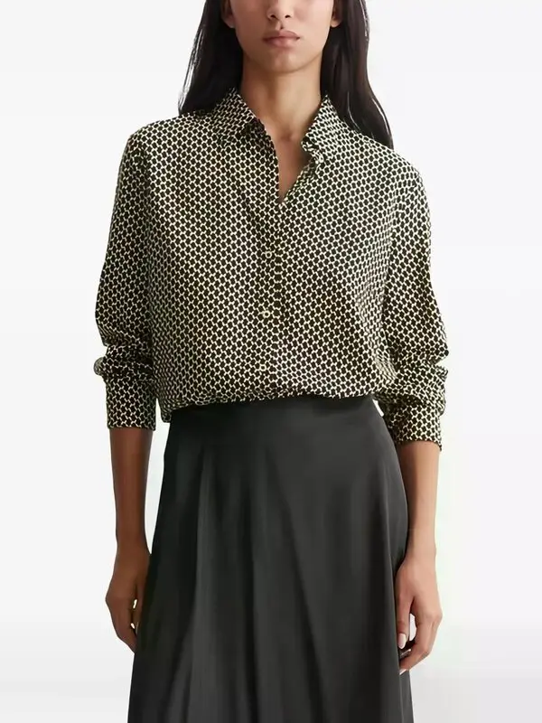 Marc O'polo Geometric-print Button-up Shirt