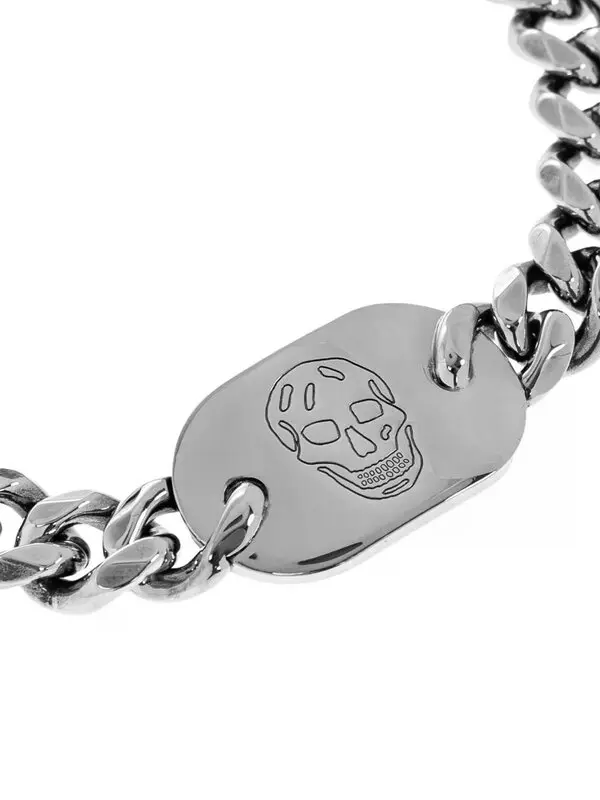 Alexander McQueen Skull-plaque Curb-chain Bracelet