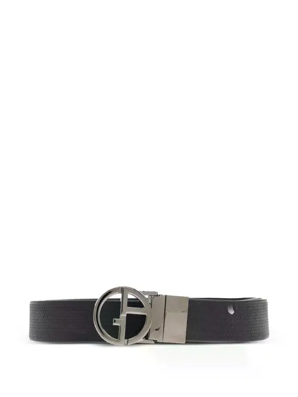 Giorgio Armani Logo-buckle Belt - Black
