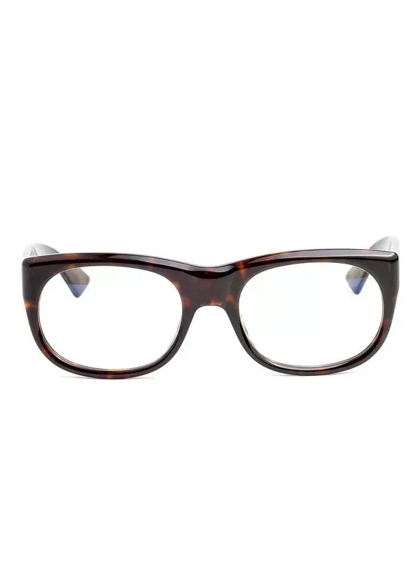 Saint Laurent Tortoiseshell-effect Eyeglasses - Brown