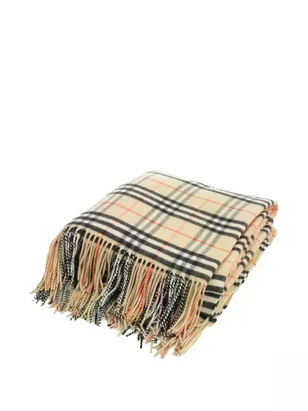 Burberry Checked Blanket - Neutrals
