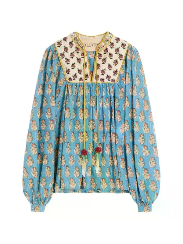 Valentino Garavani Cotton-lurex Top