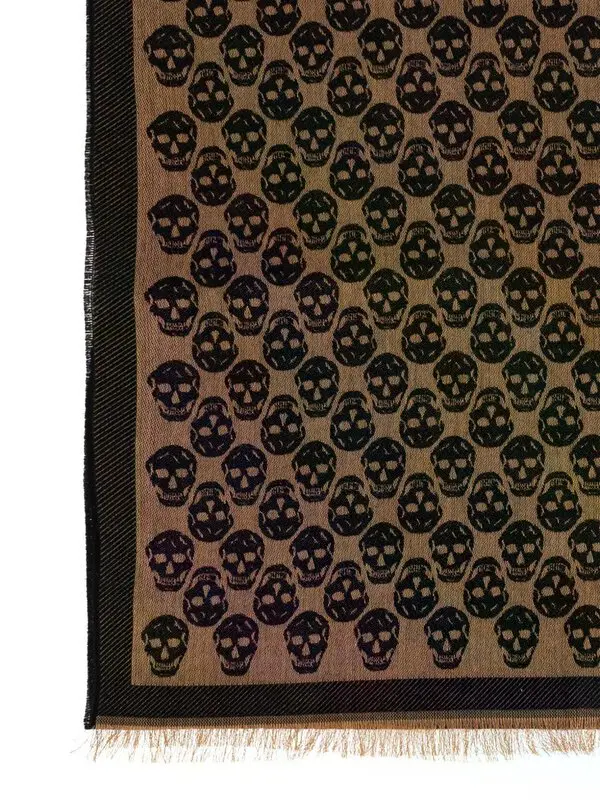 Alexander McQueen Skull-print Scarf - Brown