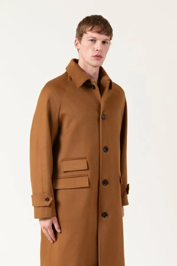 AUTORE Windsor Wool Overcoat - Bruciato
