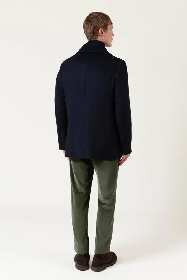 AUTORE Wool Dean Coat - Blue