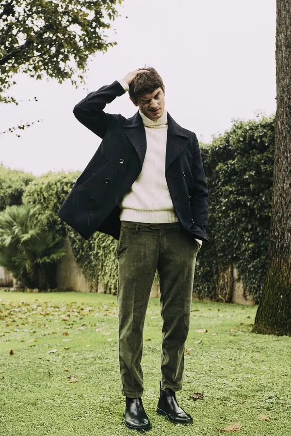 AUTORE Wool Dean Coat - Blue