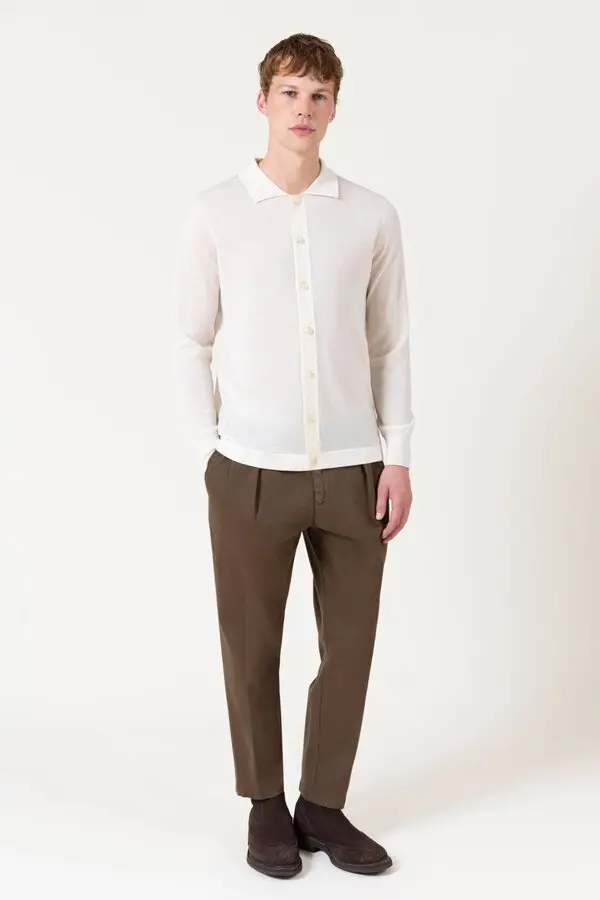 AUTORE Pantalone Brando In Cotone - Cacao