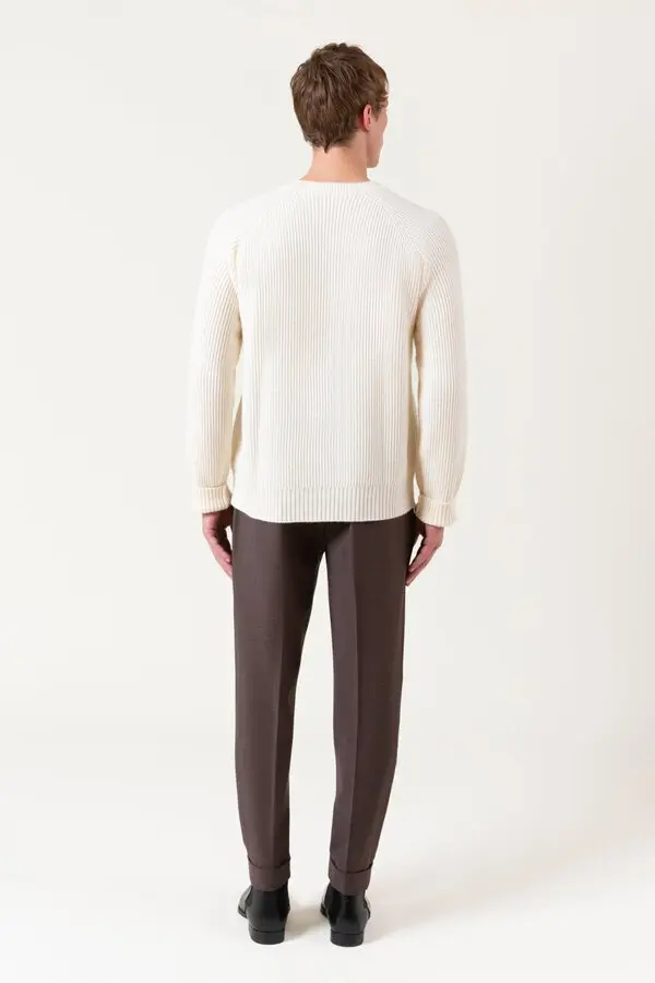 AUTORE Bogart Wool And Cashmere Sweater - Perla