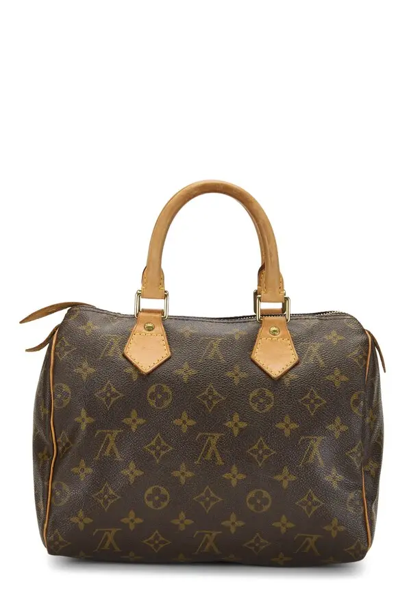 LOUIS VUITTON Speedy 25 Monogram Handheld Bag - Brown