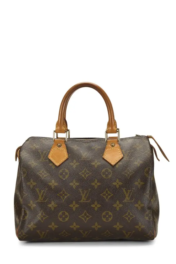 LOUIS VUITTON Speedy 25 Monogram Handheld Bag - Brown