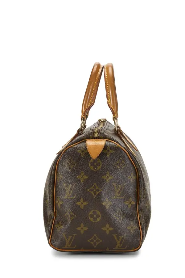 LOUIS VUITTON Speedy 25 Monogram Handheld Bag - Brown