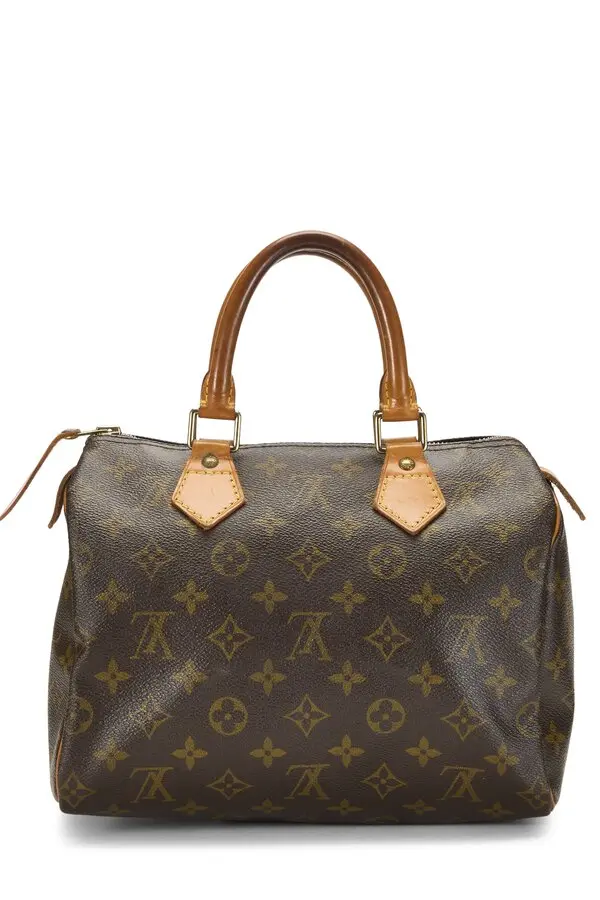 LOUIS VUITTON Speedy 25 Monogram Handheld Bag - Brown