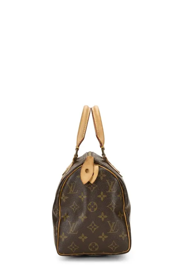 LOUIS VUITTON Speedy 25 Monogram Handheld Bag - Brown