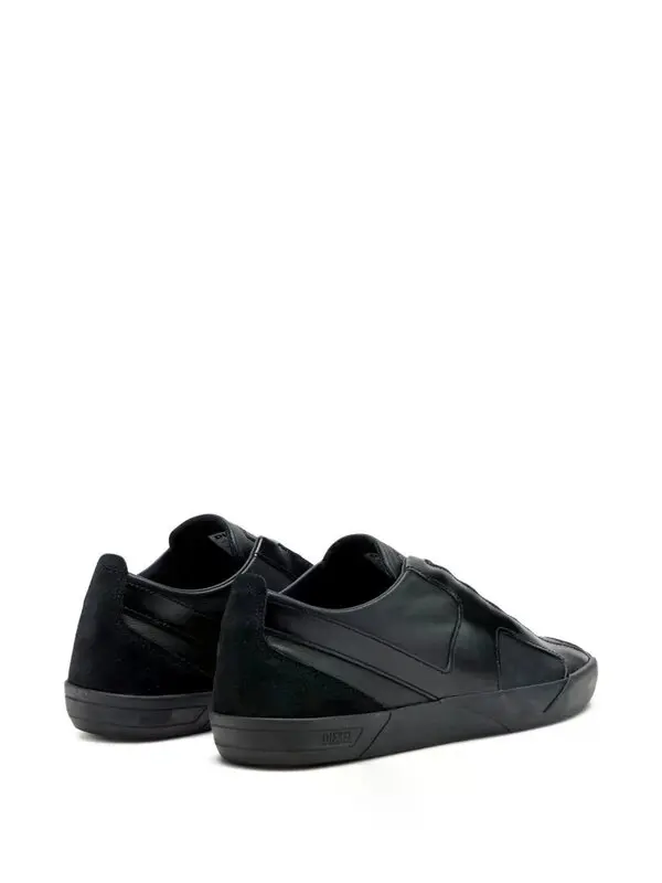 DIESEL® Slante Leather Sneakers - Black