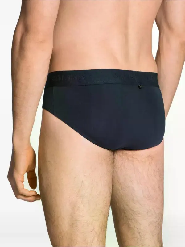 CALIDA Branded-waistband Briefs - Blue
