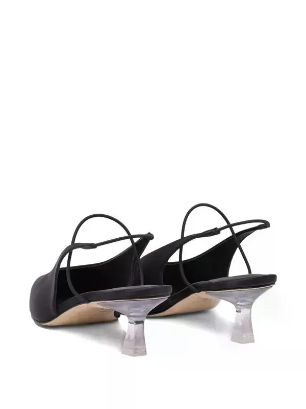 Studio Amelia Mignon Silk-satin Pumps
