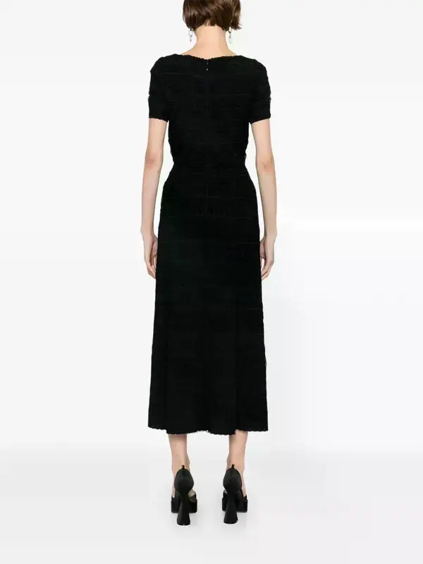 Elie Saab Macramé Midi Dress