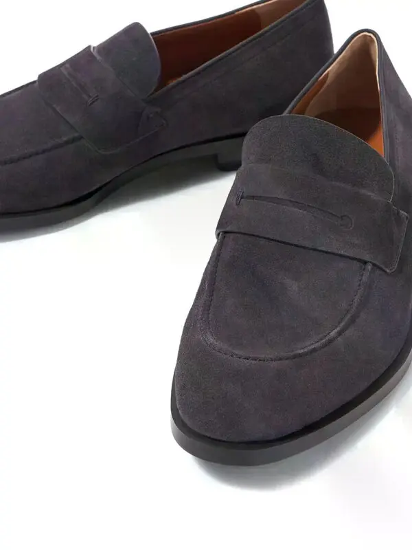 Zegna Penny Suede Loafers