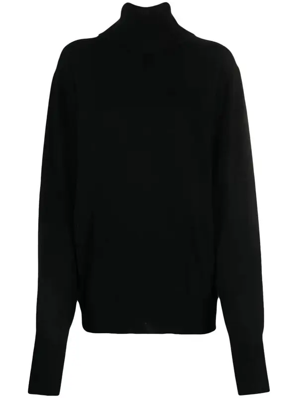JIL SANDER Cashmere Roll-neck Jumper - Black
