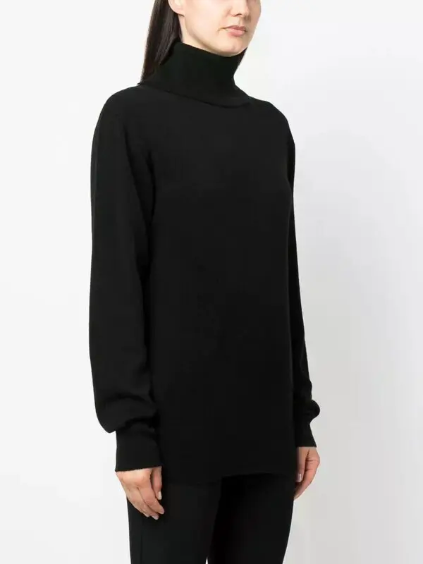 JIL SANDER Cashmere Roll-neck Jumper - Black