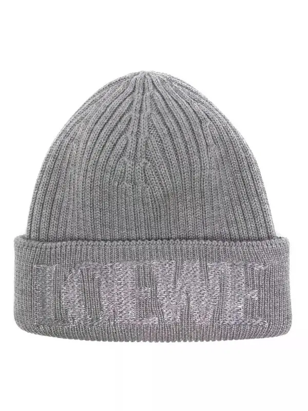 Loewe Logo-jacquard Beanie - Grey