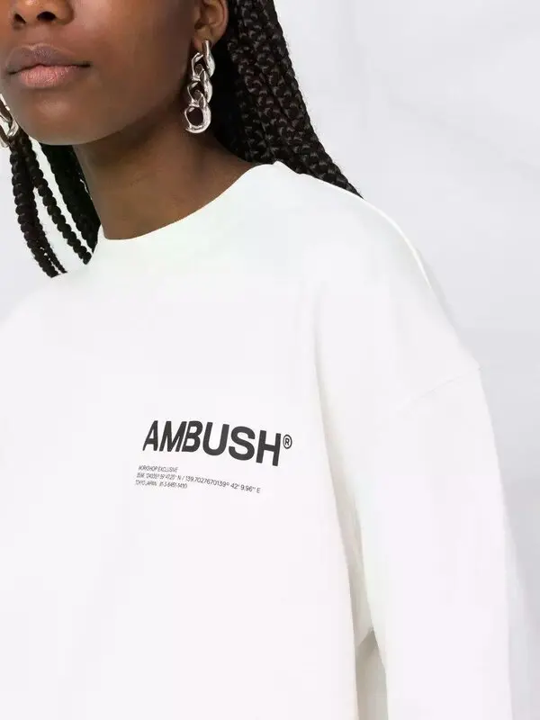 AMBUSH Logo Print Cotton Sweatshirt