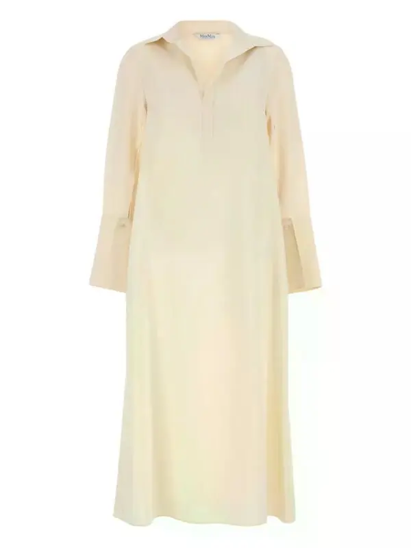 Max Mara Ossola Spread-collar Dress - Neutrals
