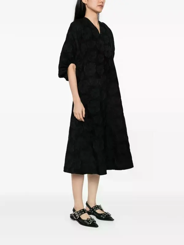 Stine Goya 3/4 Volume-sleeved Midi Dress