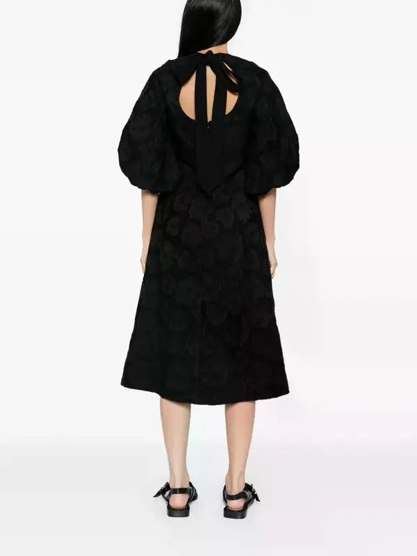 Stine Goya 3/4 Volume-sleeved Midi Dress