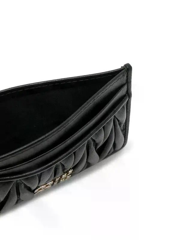 Miu Miu Macramé Textured Card Holder