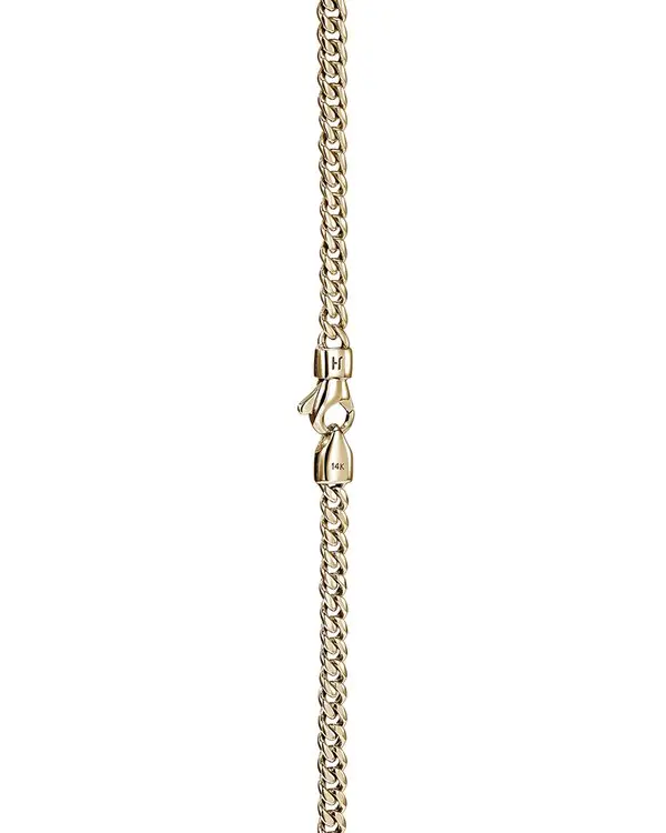John Hardy 14k Yellow Curb Chain Necklace - Gold