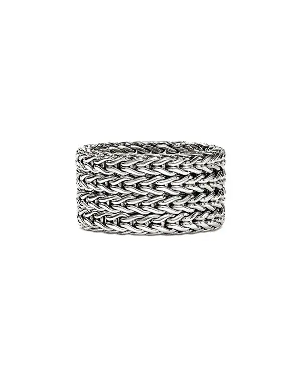 John Hardy Icon Sterling Weave Ring - Silver