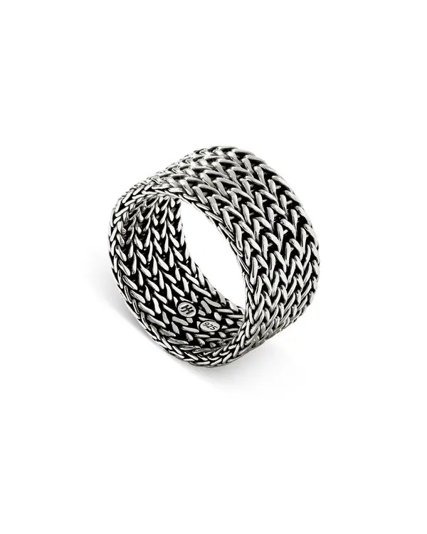 John Hardy Icon Sterling Weave Ring - Silver
