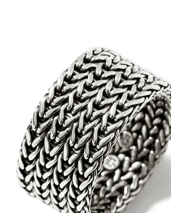 John Hardy Icon Sterling Weave Ring - Silver