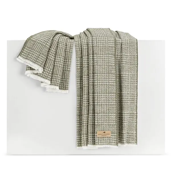 LANDS DOWNUNDER Sutton Plaid Throw - Chive